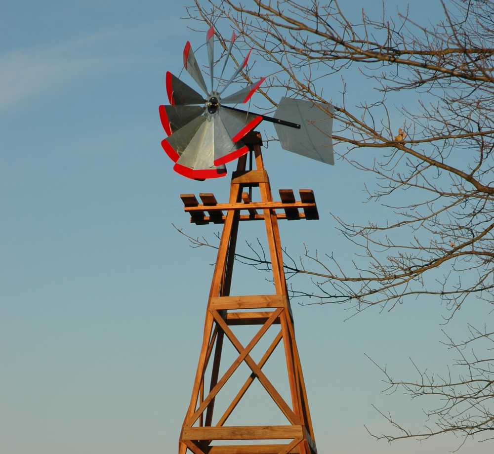 Wood Backyard Windmills – Sunfish Fish Farms