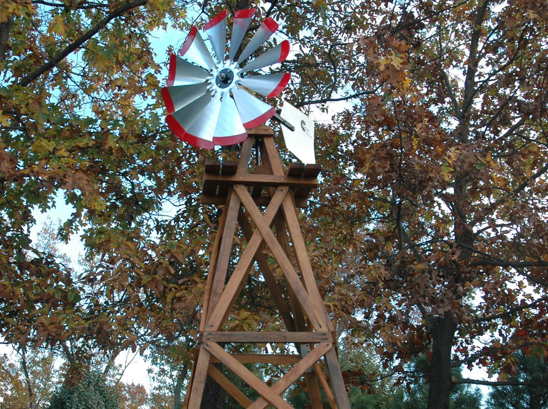 Wood Backyard Windmills – Sunfish Fish Farms